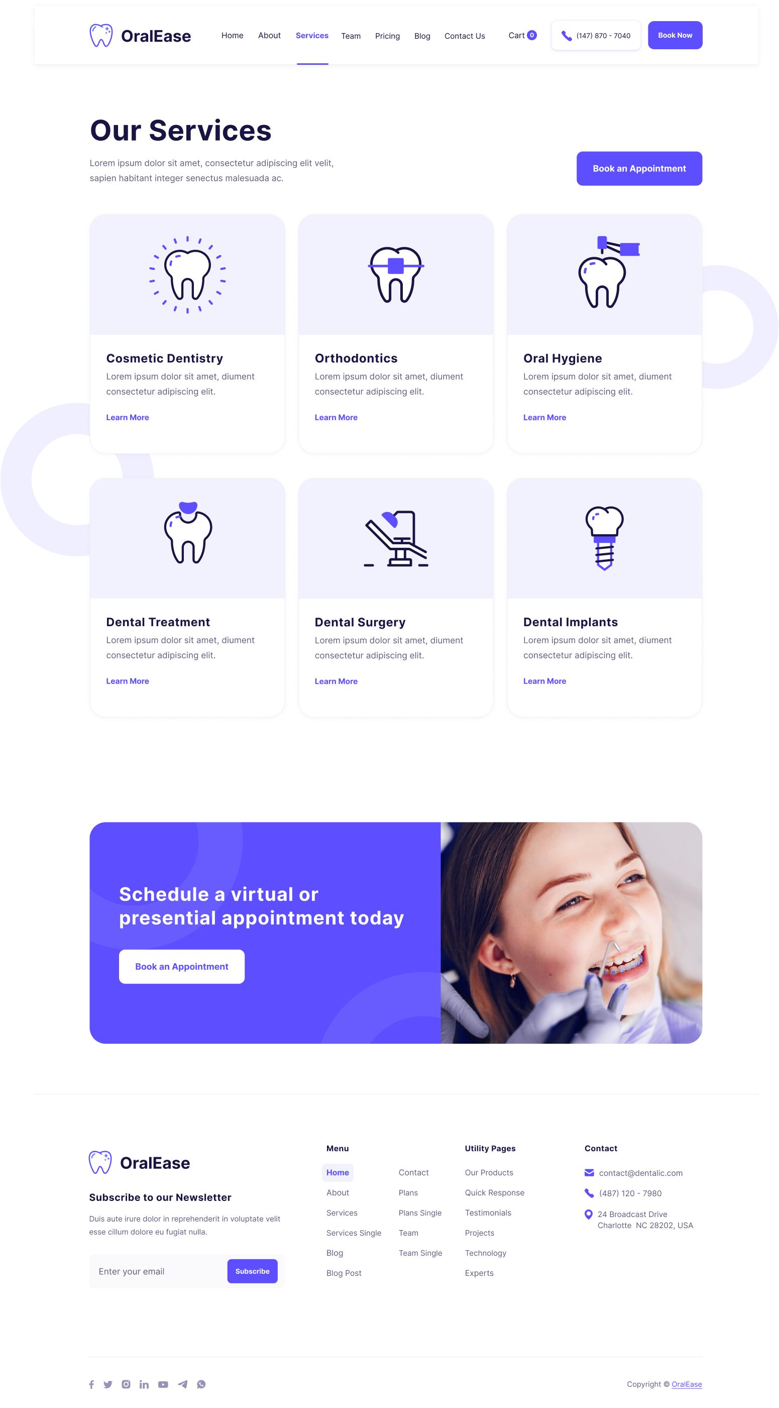 Dentist Appointment Booking Website UI/UX Design by UX on Dribbble