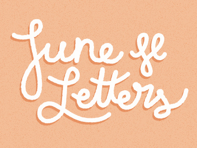 June Letters Logo by Jessica Levitz on Dribbble