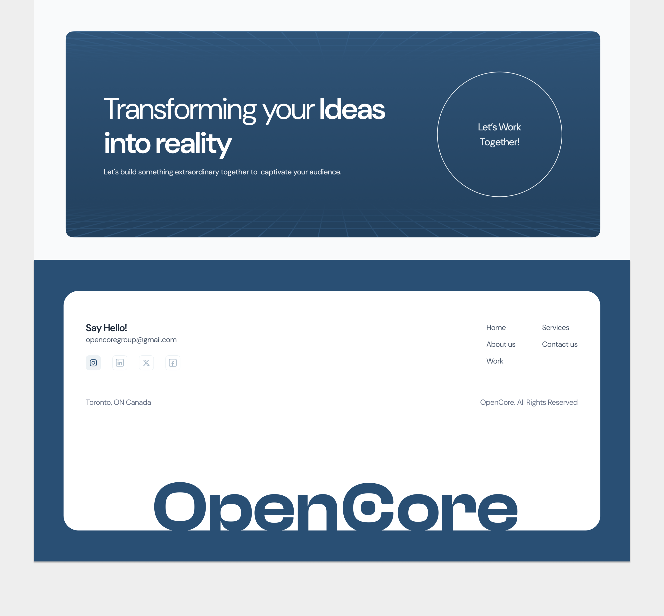OpenCore - Contact Us Page Design by OpenCore Group on Dribbble