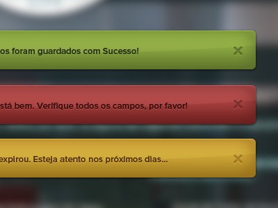Flash Messages by Dani Alves on Dribbble