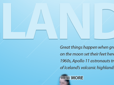 land typography by gummisig on Dribbble