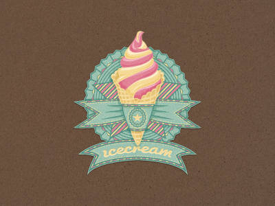 Ice Cream Star by JC Desevre on Dribbble