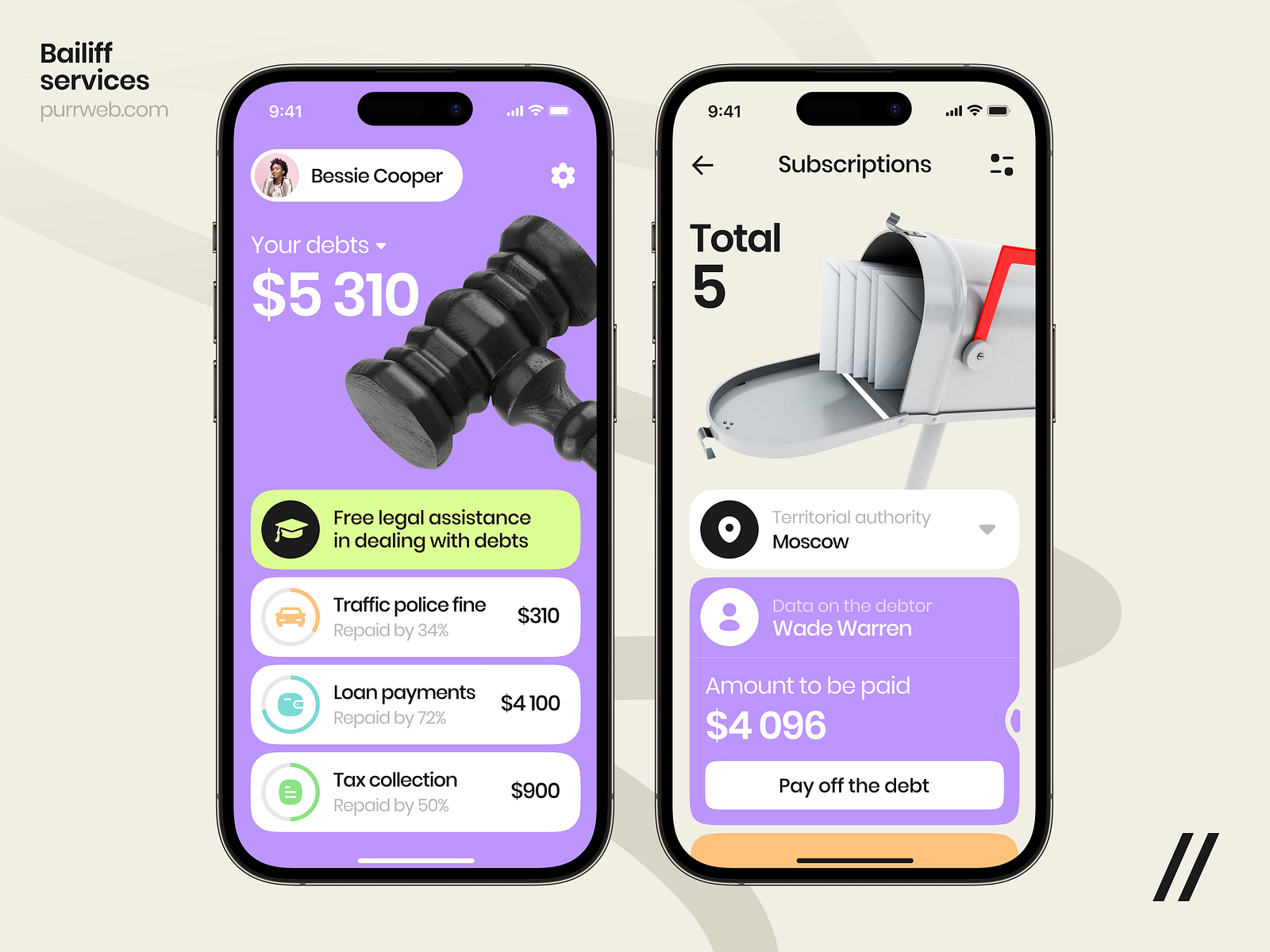 Debt Mobile iOS App by Purrweb UI/UX Agency on Dribbble