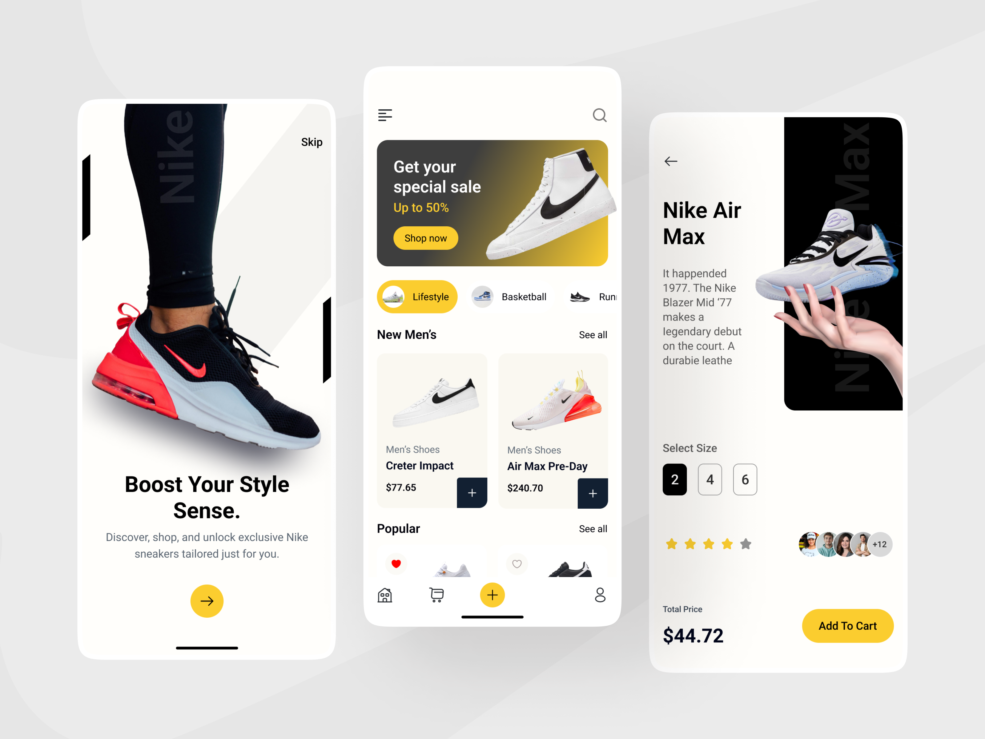 Nike Shoes - App Design Concept by Habibur Rahman on Dribbble