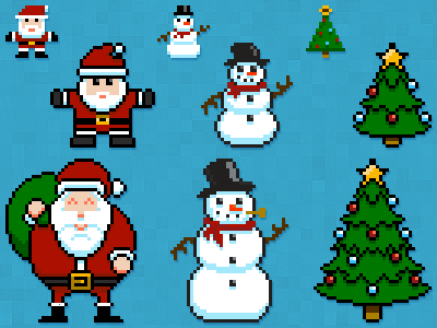8 bit holiday by Jake Fleming on Dribbble