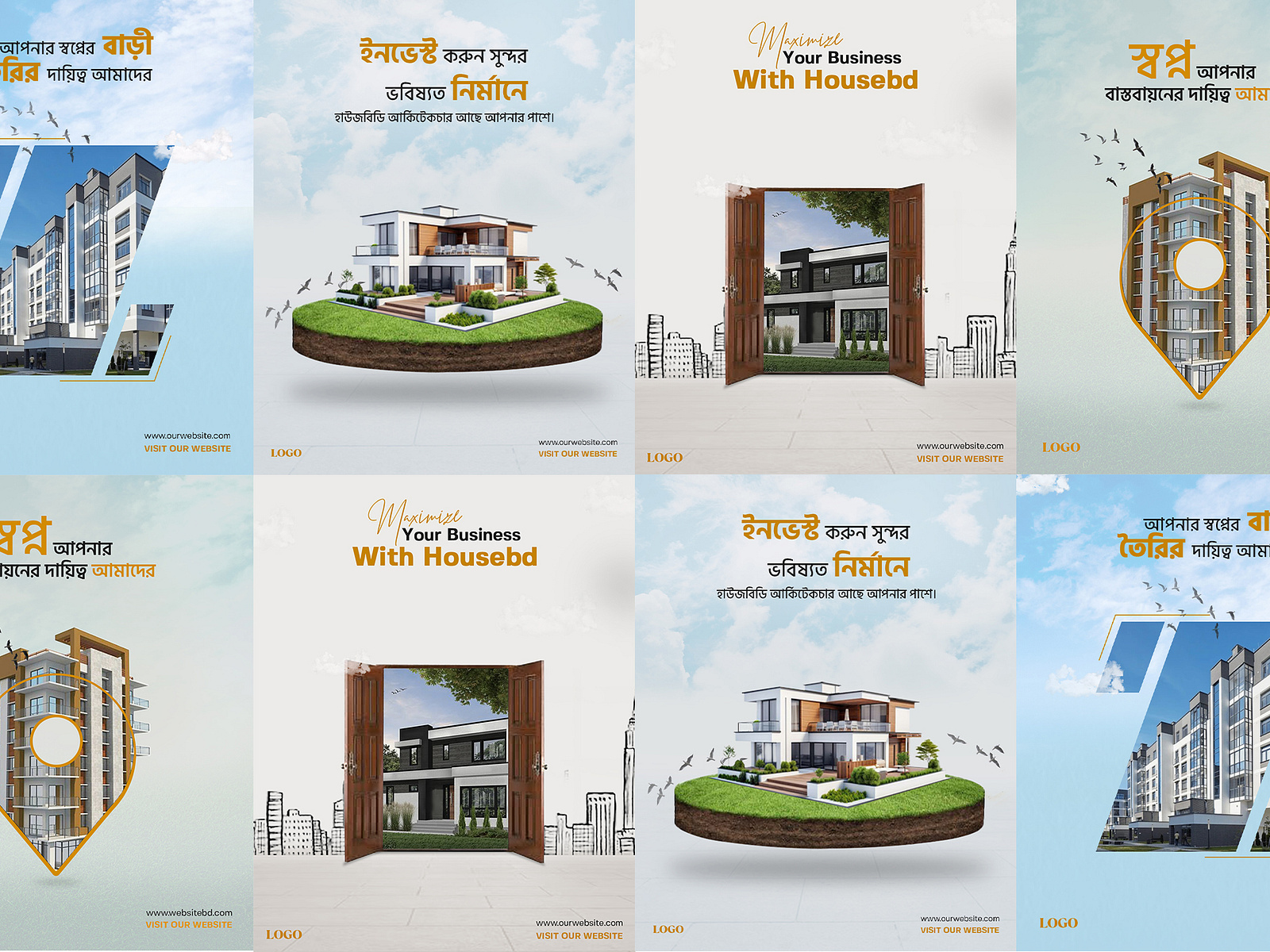Real Estate Social Media Post Design by Raiyan muaz chowdhury on Dribbble