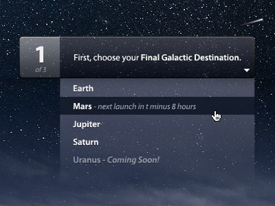 Choose your Final Galactic Destination by Dann Petty on Dribbble
