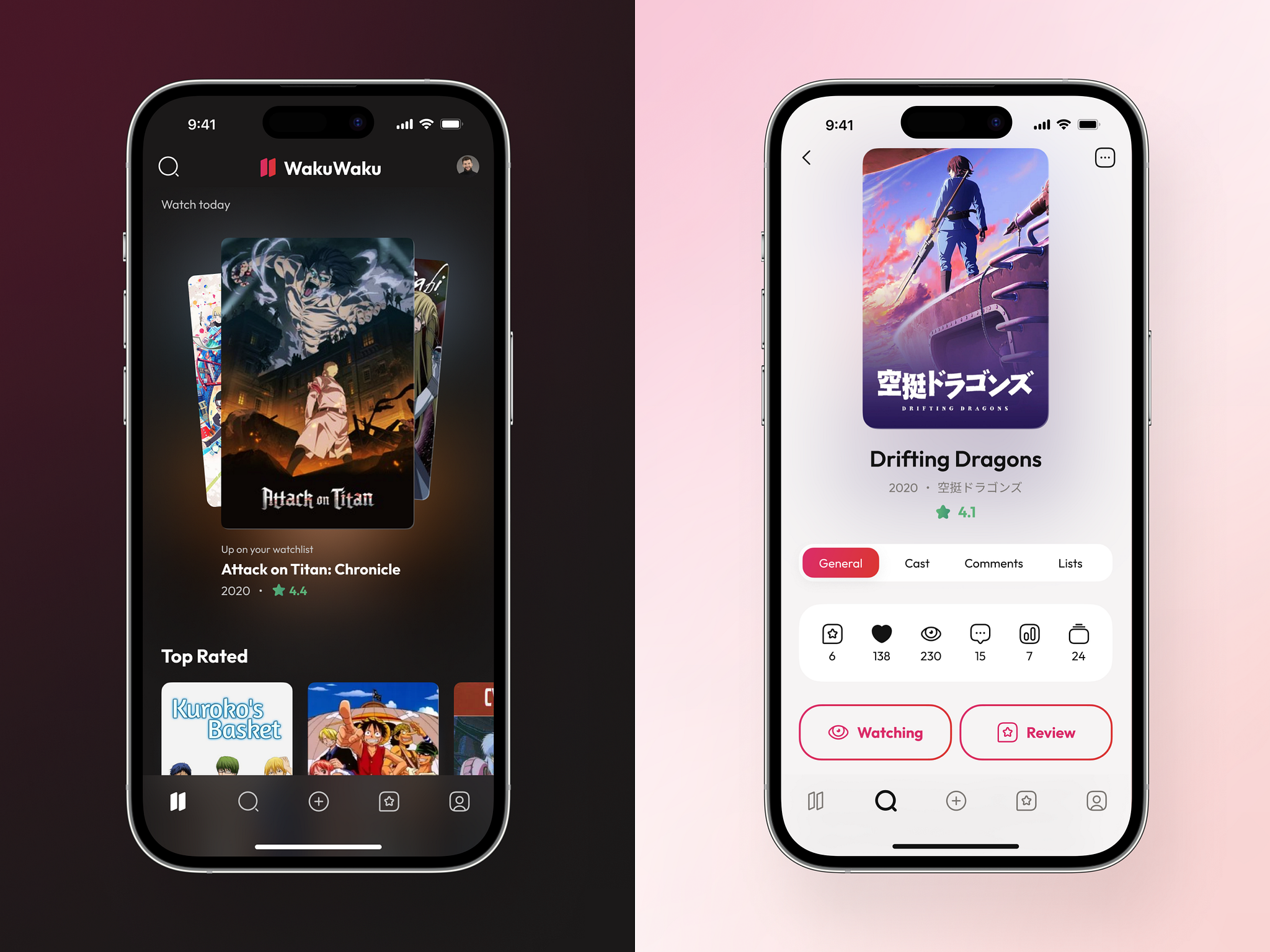Anime Mobile App by Ronas IT | UI/UX Team on Dribbble