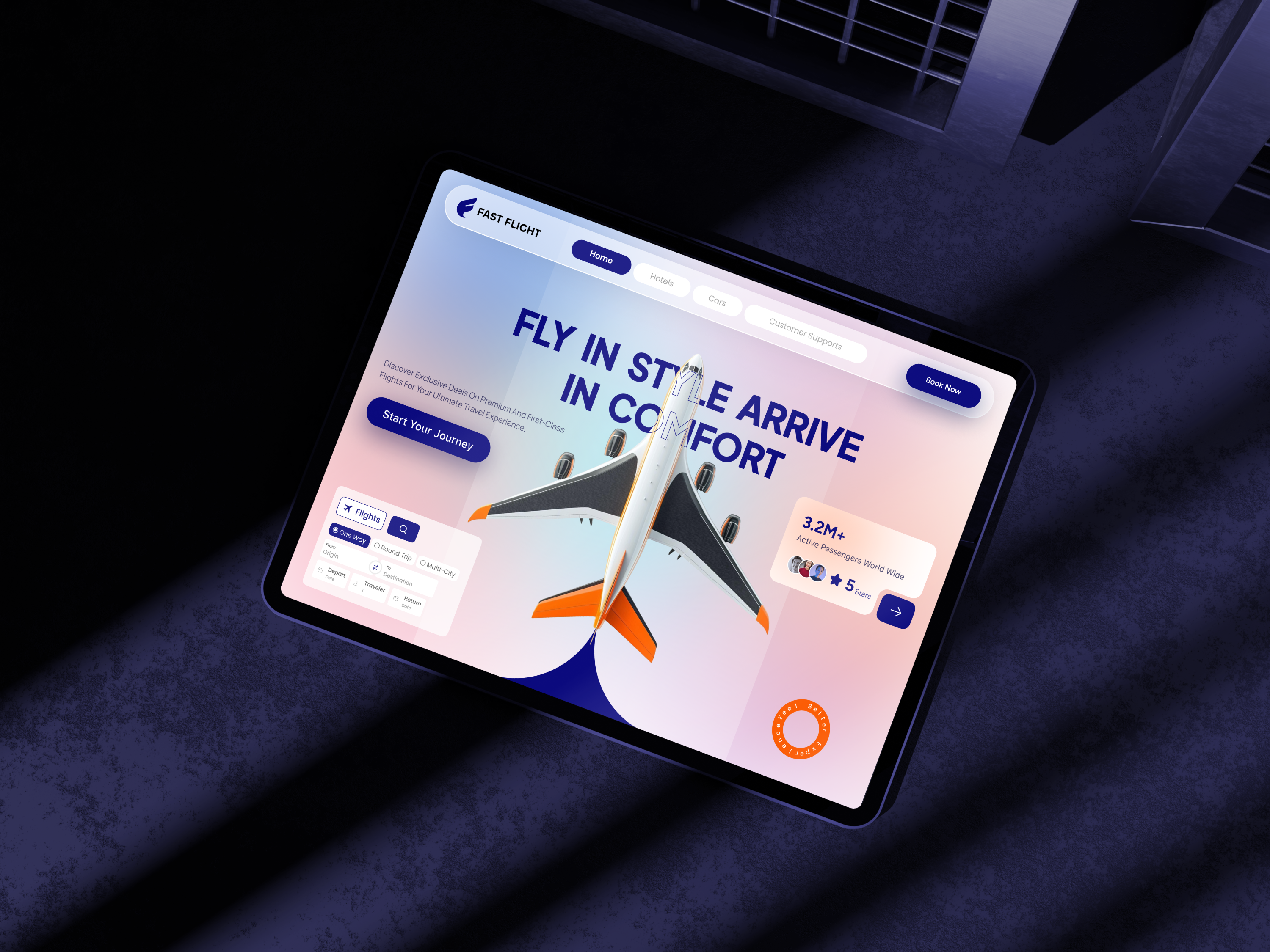 Fast Flight – Premium Flight Booking Web Design by Shamim Haque on Dribbble