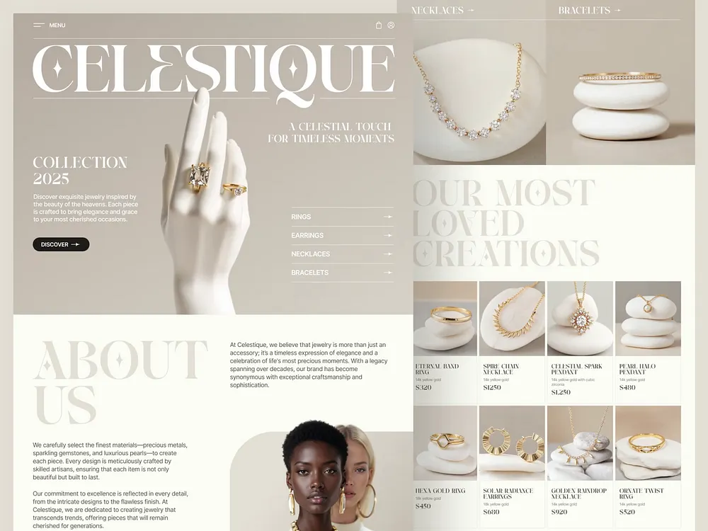 Jewelry Website designs, themes, templates and downloadable graphic ...