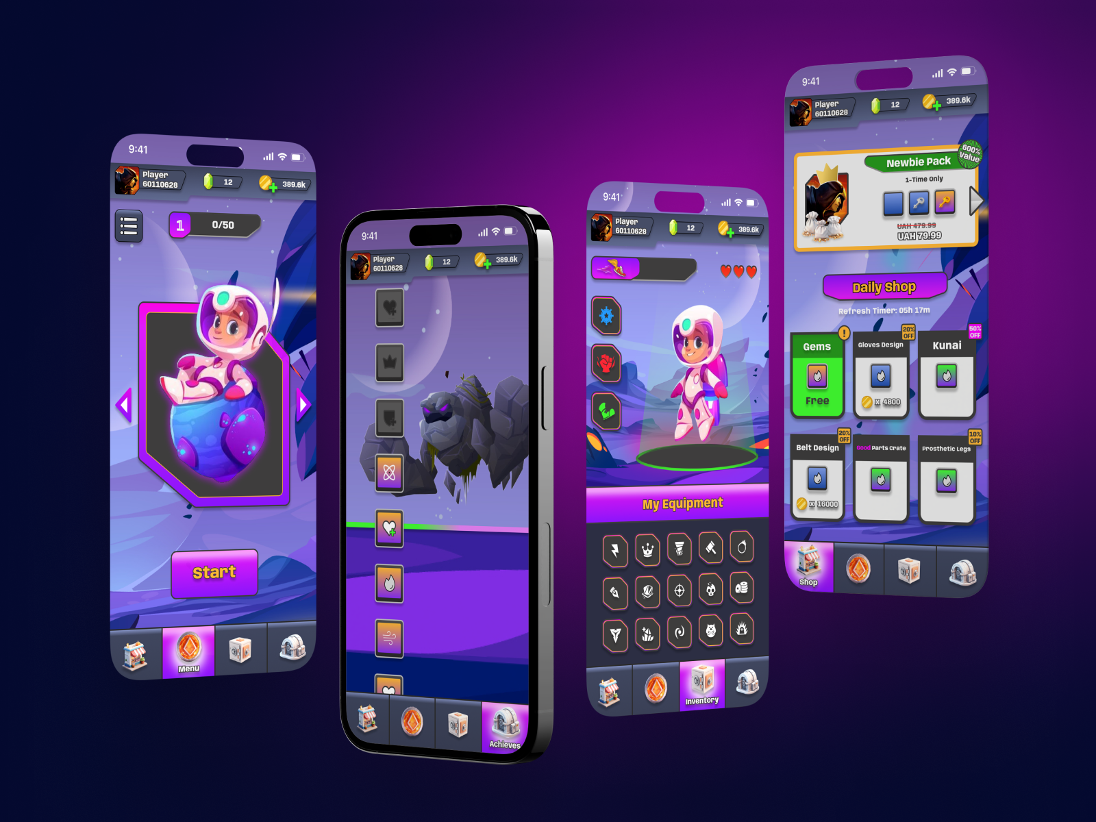 Game Mobile Design by Sasha Ditrikh on Dribbble