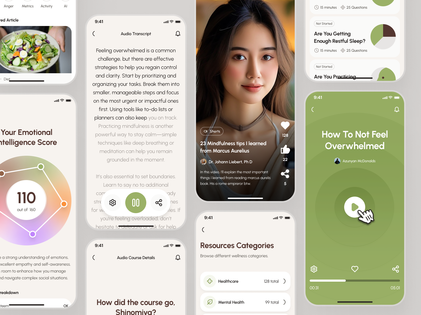 freud v2: AI Mental Health App - Stress & Anxiety Management UI by strangehelix on Dribbble