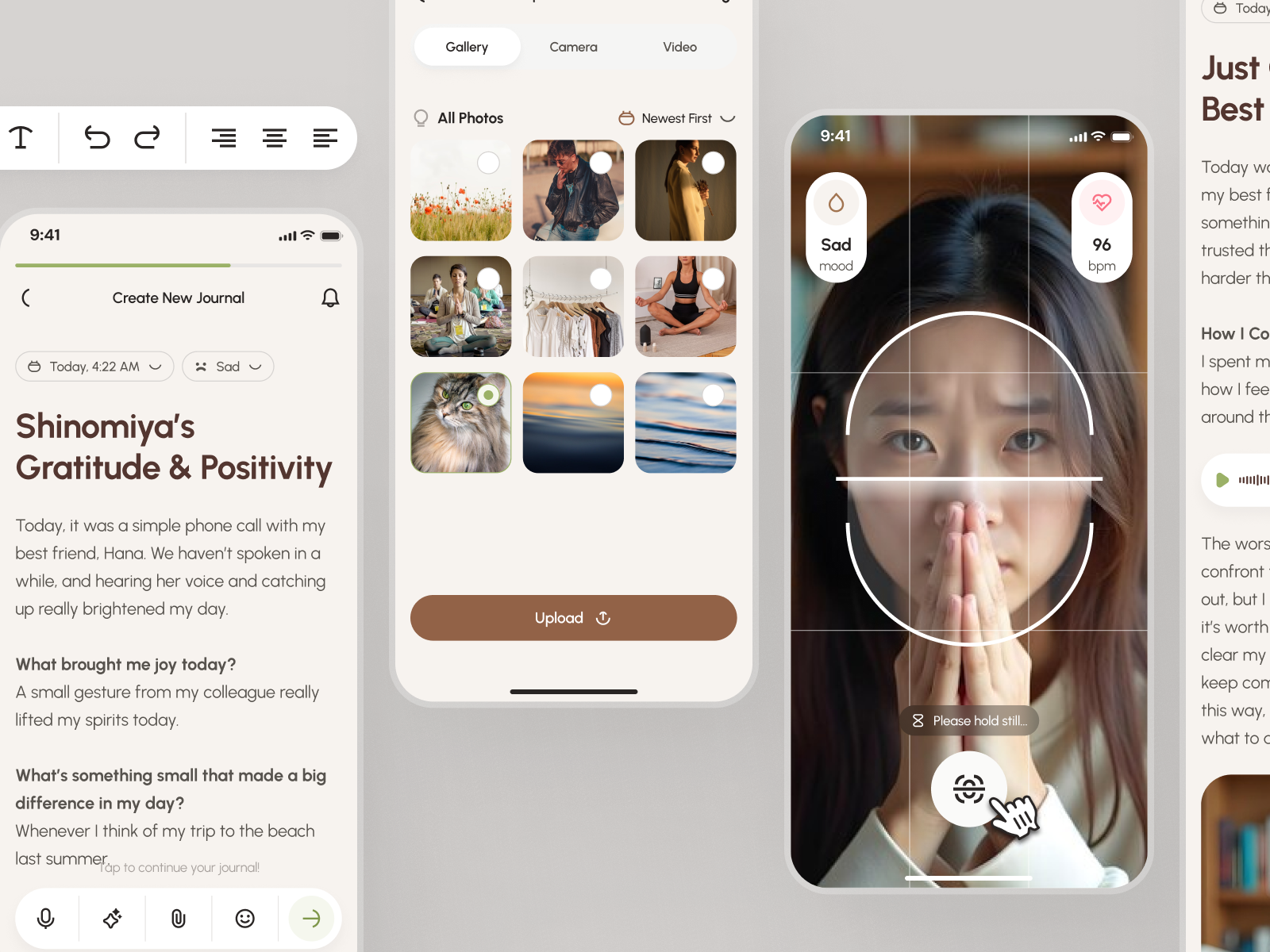 freud v2: AI Mental Health App - Stress & Anxiety Management UI by strangehelix on Dribbble
