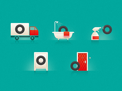 Tire Storage by Alex Potapenko on Dribbble