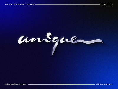 unique _ lettering by ForSureLetters on Dribbble