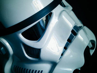 Stormtrooper helmet by Damian Vila on Dribbble