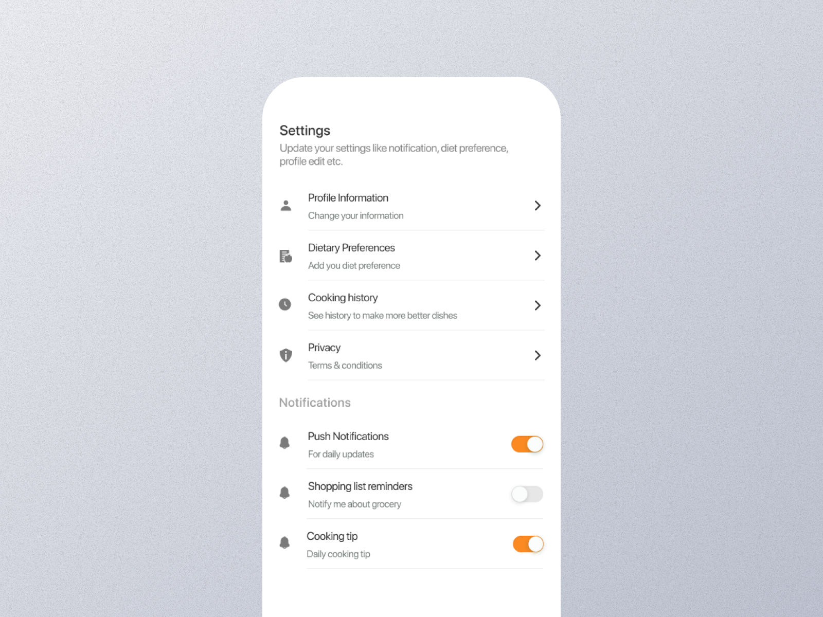 Setting Mobile App Ui By Ui Ants On Dribbble