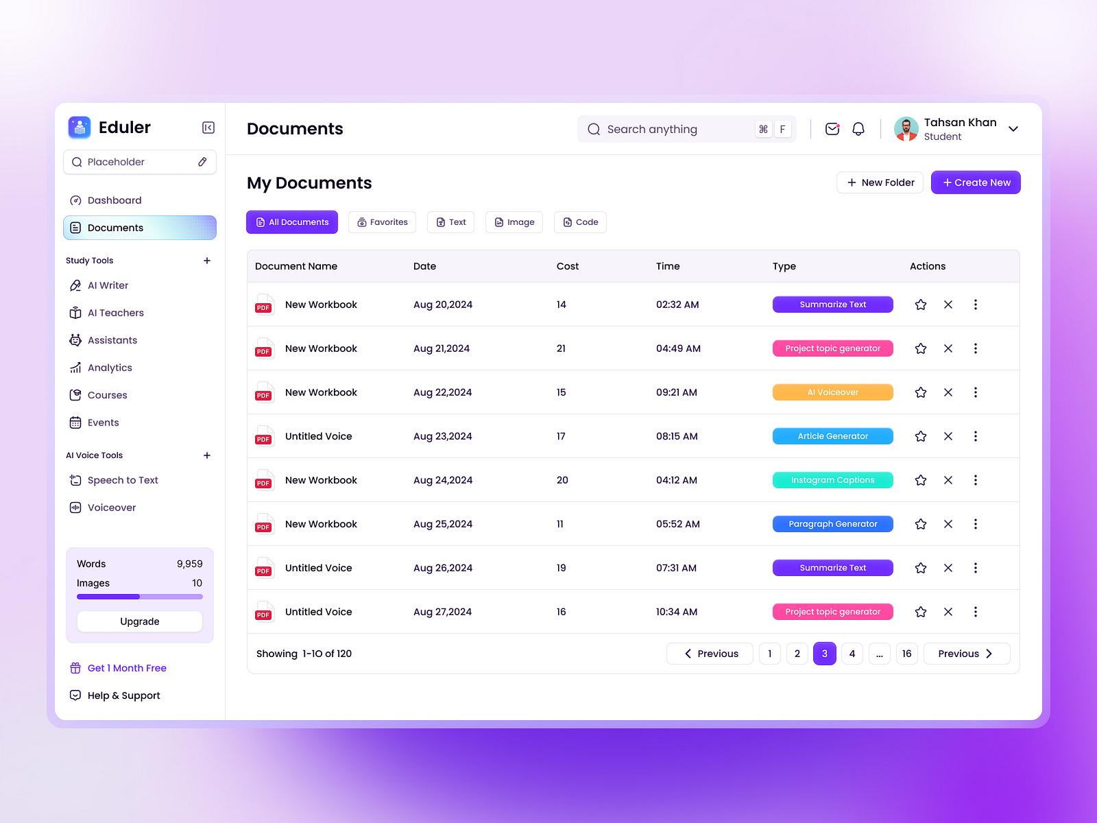 Documents Dashboard Design by Anuwar Hossen on Dribbble