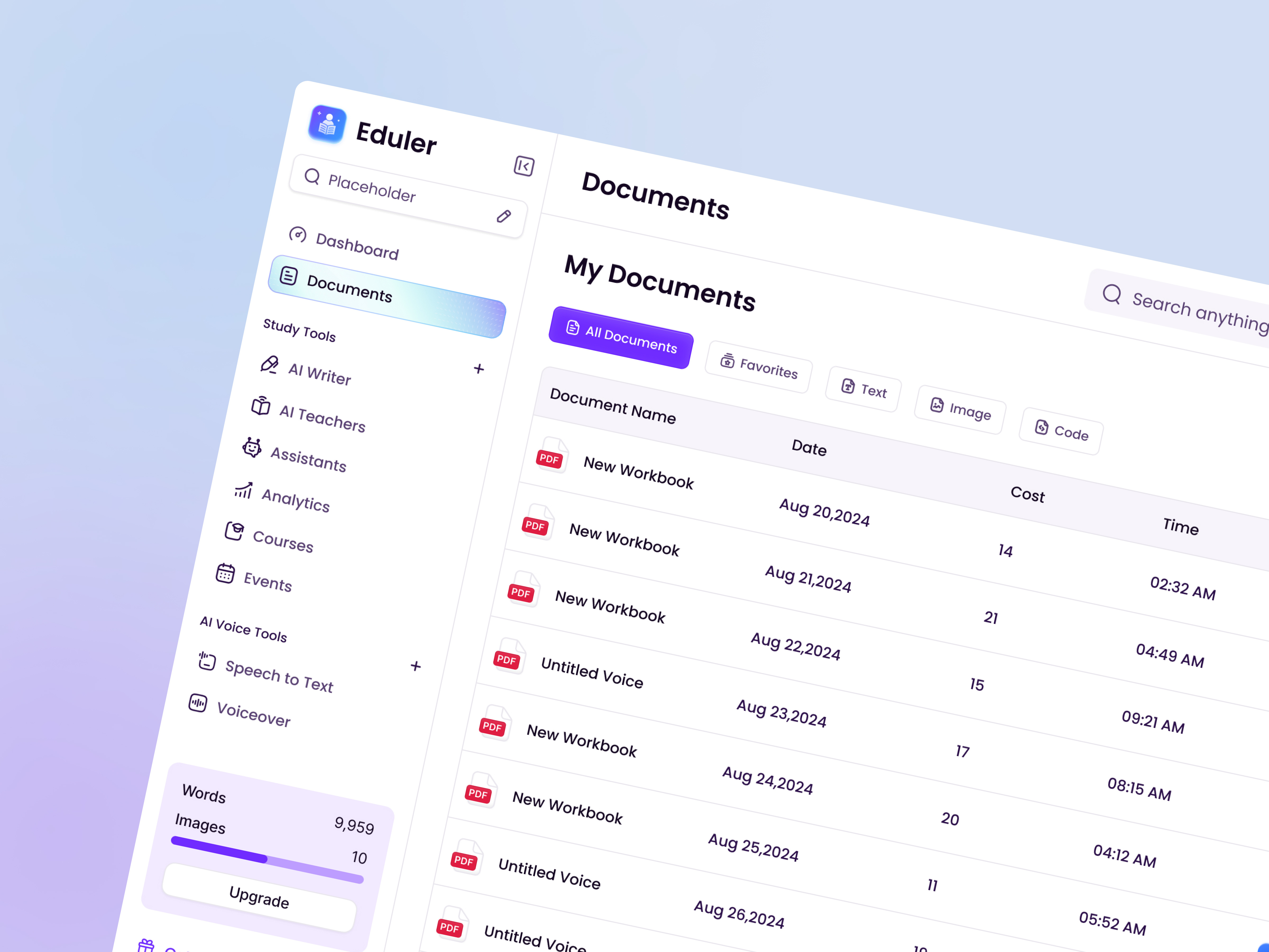 Documents Dashboard Design by Anuwar Hossen on Dribbble