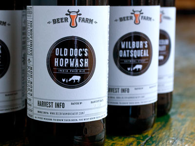 Beer Farm Labels by Jim Dore on Dribbble