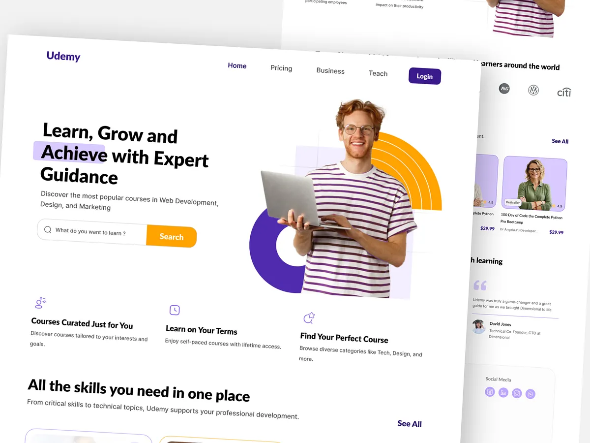 Browse thousands of Udemy Redesign images for design inspiration | Dribbble