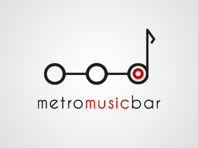 Logo / Metro Music Bar by Marian Cepa on Dribbble