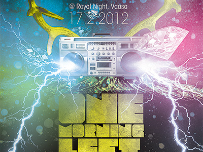 One Morning Left Gig Poster by Teemu Hakala on Dribbble