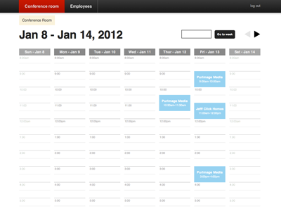 admin calendar redux by Jonathan Youngblood on Dribbble
