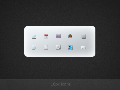 16px Icons by Alex on Dribbble