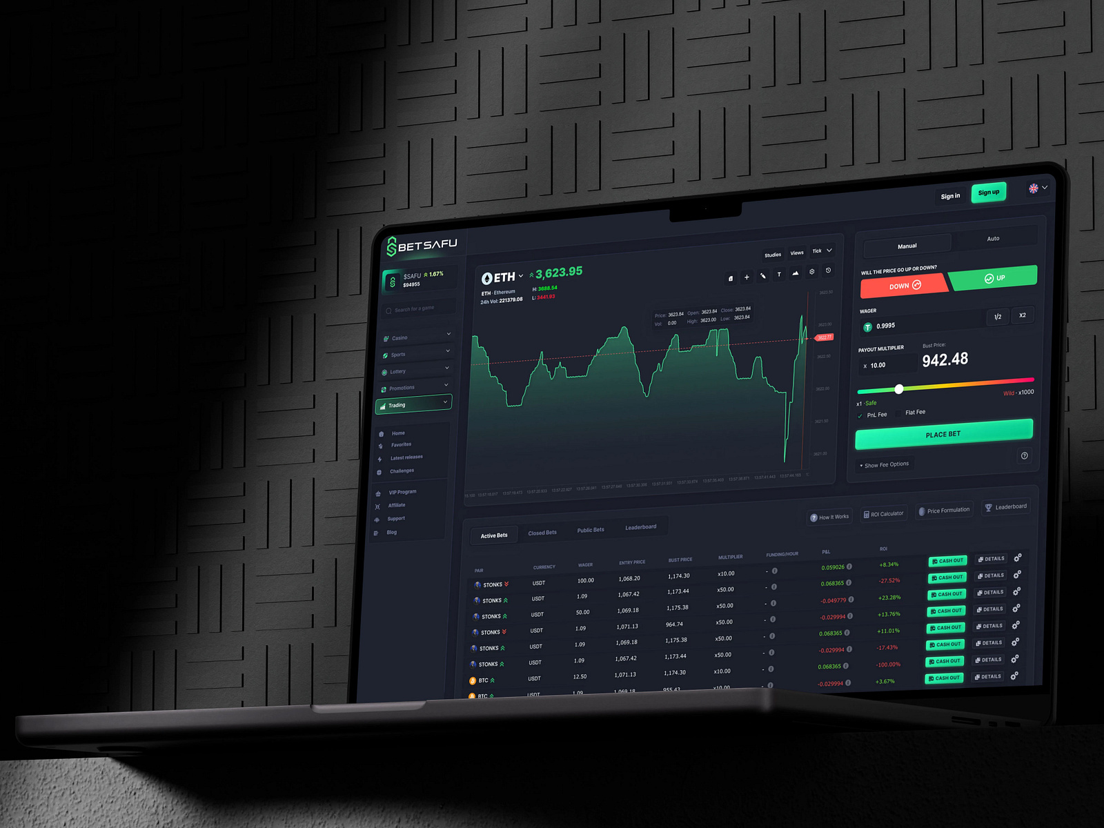 Leverage Crypto Trading Dashboard UI by Extej UI UX Design Agency on ...