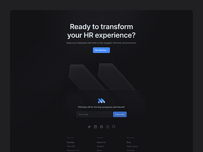 HR SaaS - Footer Section by Morva Work for Morva Labs on Dribbble