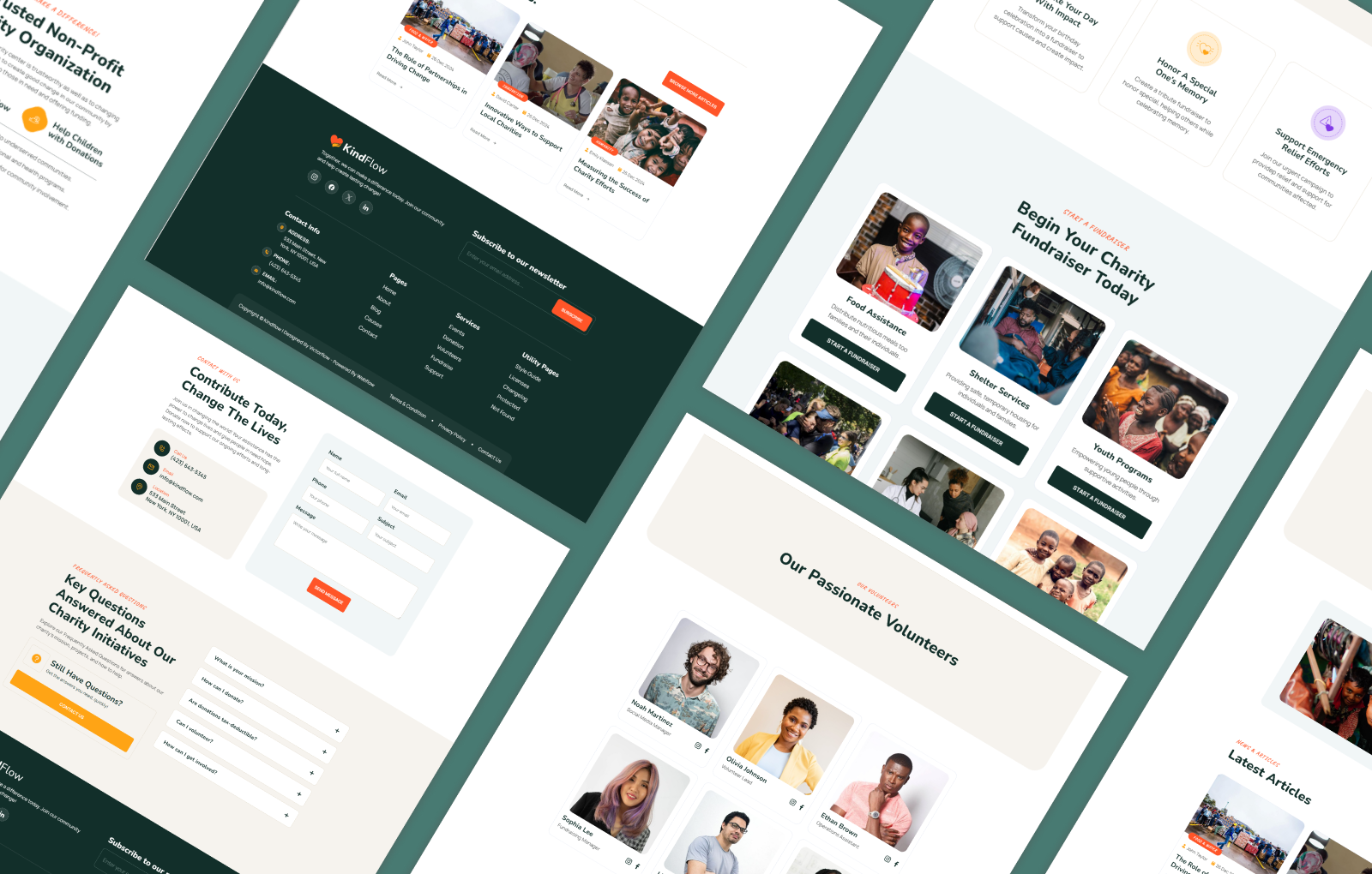 Best Charity Website Template by VictorFlow on Dribbble