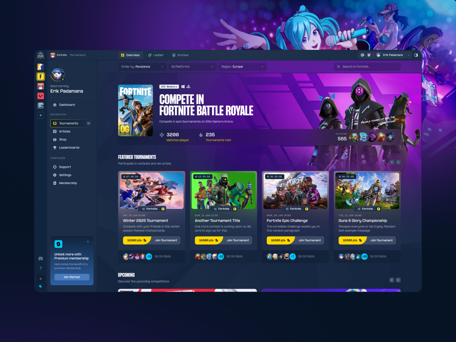 Gaming Website designs, themes, templates and downloadable graphic ...