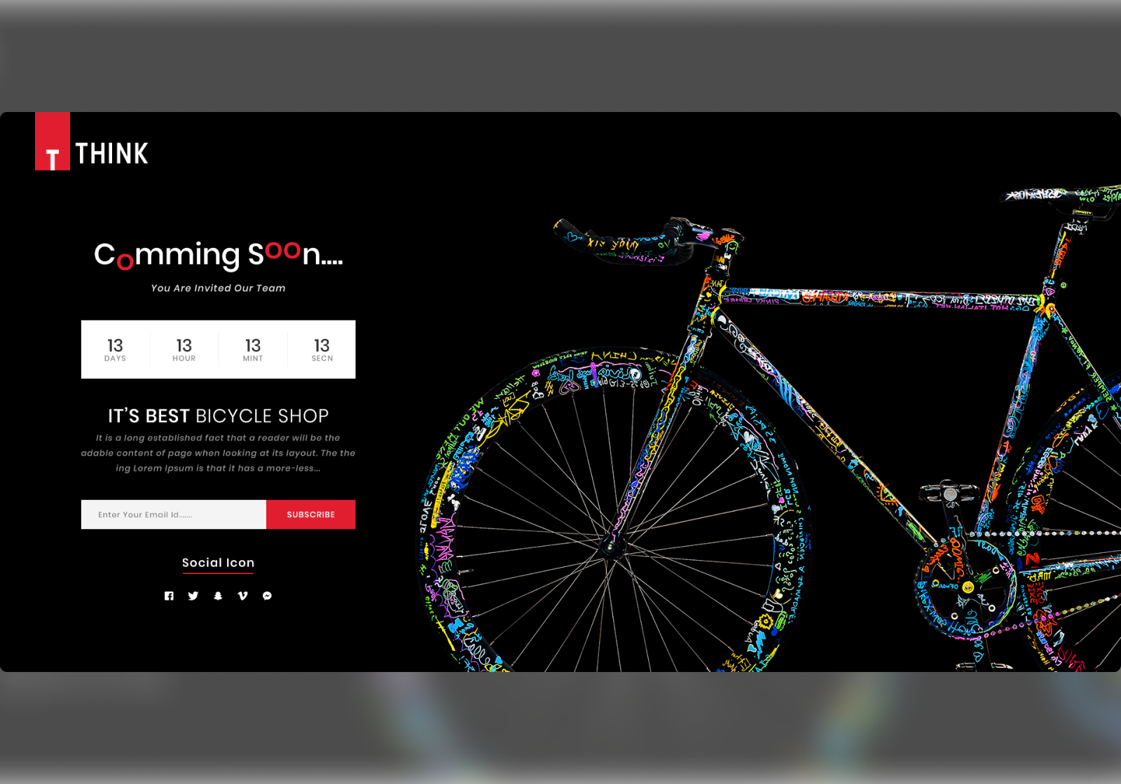 Coming Soon Web Page by Akshay Palkar on Dribbble