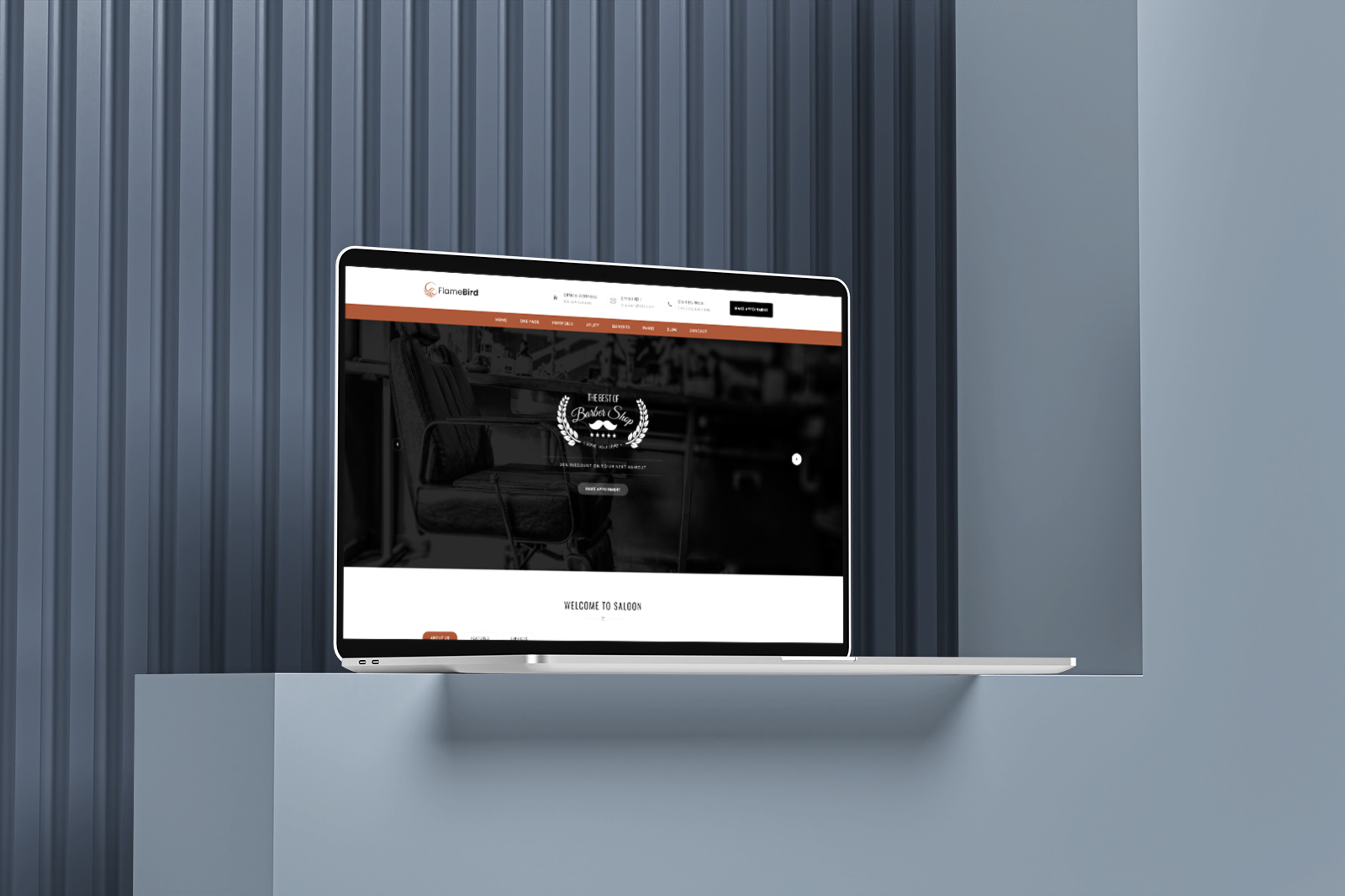 Barber Shop Website- Concept Design by Akshay Palkar on Dribbble