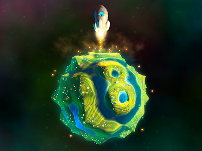 Planet 8 by Ultrafruit on Dribbble