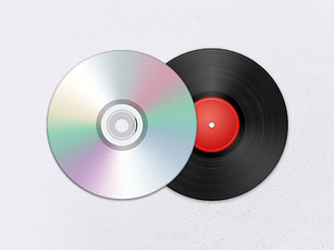 Vinyl and CD by Thom on Dribbble