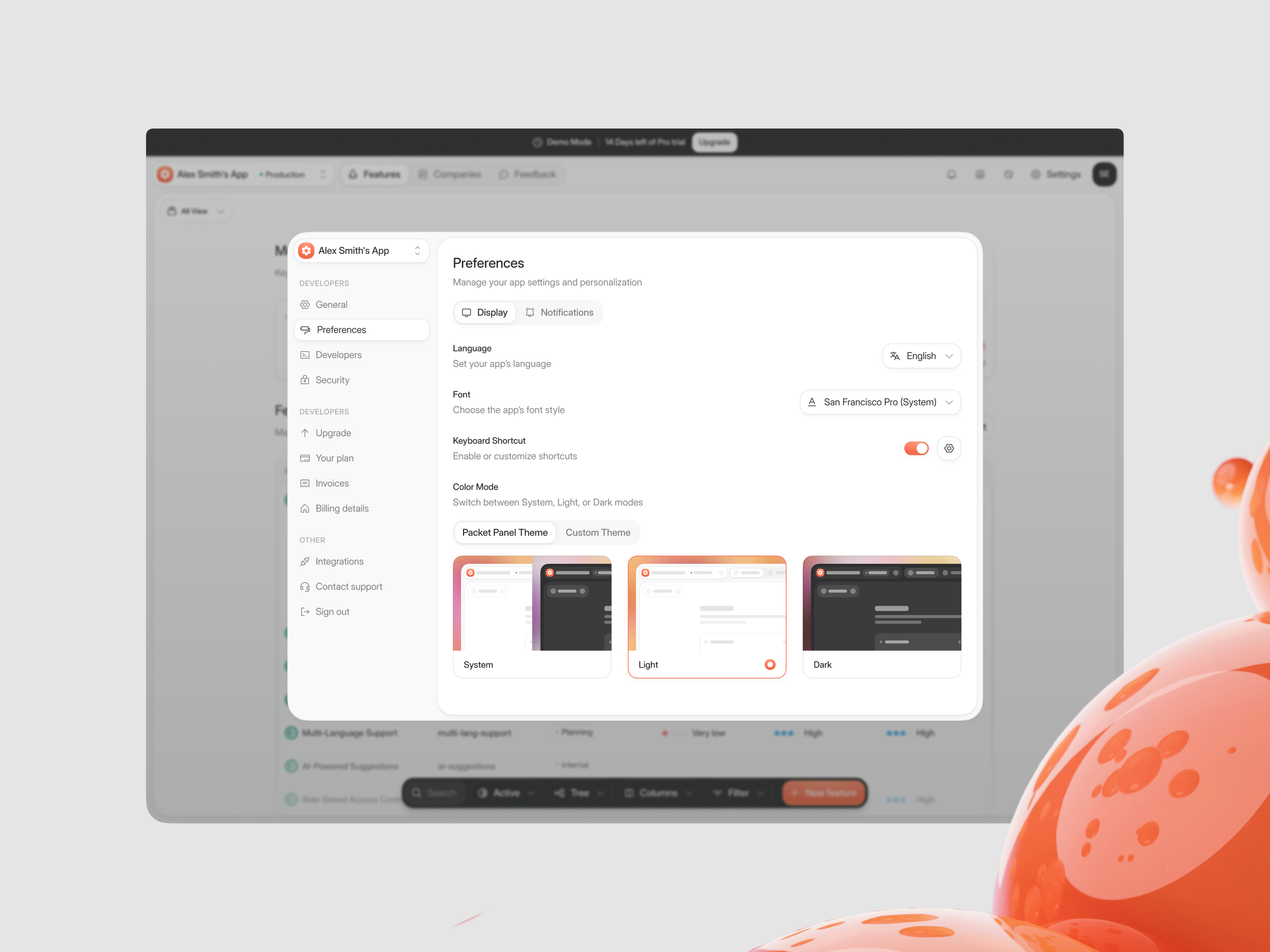 Packet Panel - Settings Panel (Preferences) by Asal Design for Kretya ...