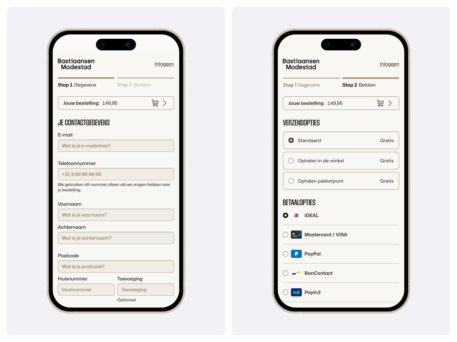 E-commerce Mobile Check Out by Thomas Meijer on Dribbble