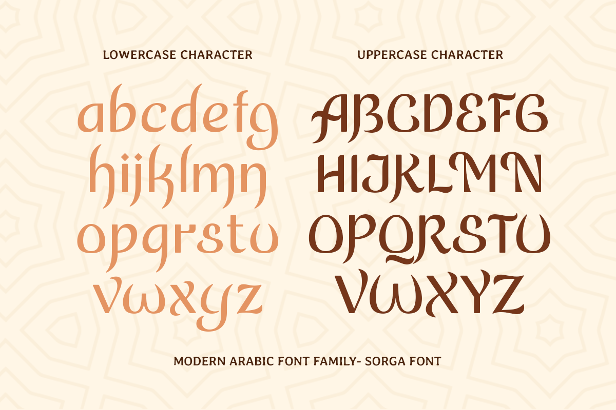 Welcome Ramadan with Sorga 🌙 | Modern Arabic Font Family by Sensatype ...