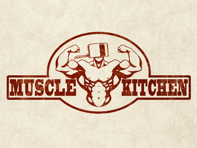 Muscle Kitchen Logo by Andrew Millist on Dribbble