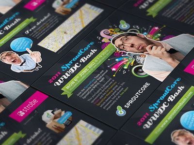 Invitation Card for the WWDC Bash by Sheena Oosten on Dribbble