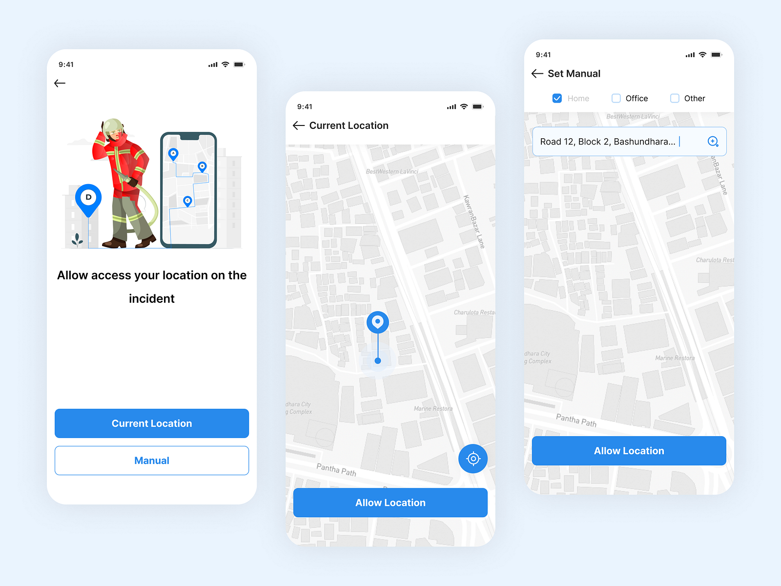 Location - Allow Location & Setup Location App Design by Ataullah Akram ...