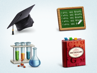 Free Academic Icon Set by Halo UI/UX on Dribbble