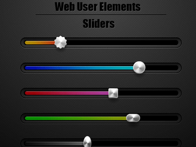 Web Interface Sliders by Iaroslav Lazunov on Dribbble