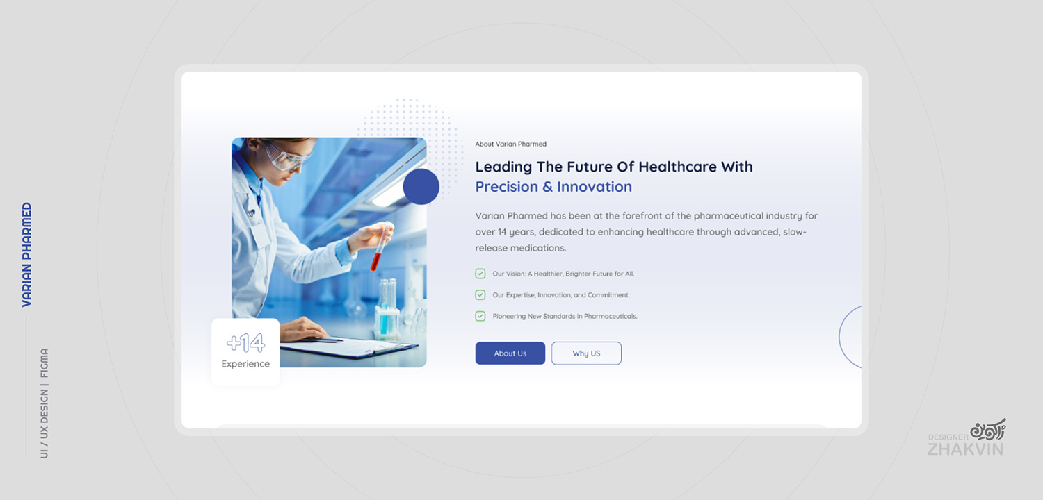 Pharmaceutical UI Design – Varian Pharmed by Zhakvin Co. on Dribbble