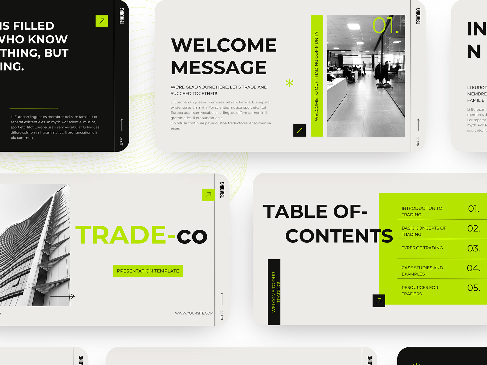 Trading Presentation Design by SAL BESARI on Dribbble
