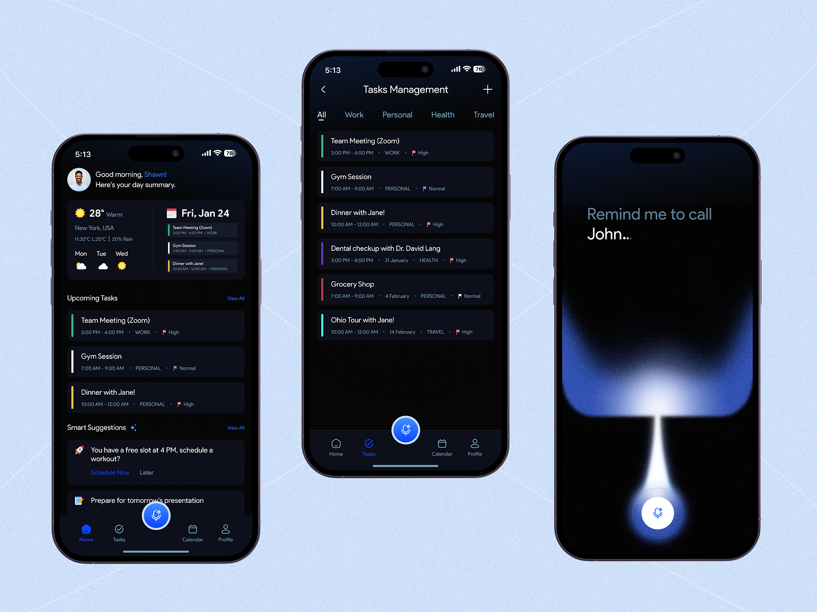 AI-Powered Personal Assistant App by Irtiza Khan Labib on Dribbble