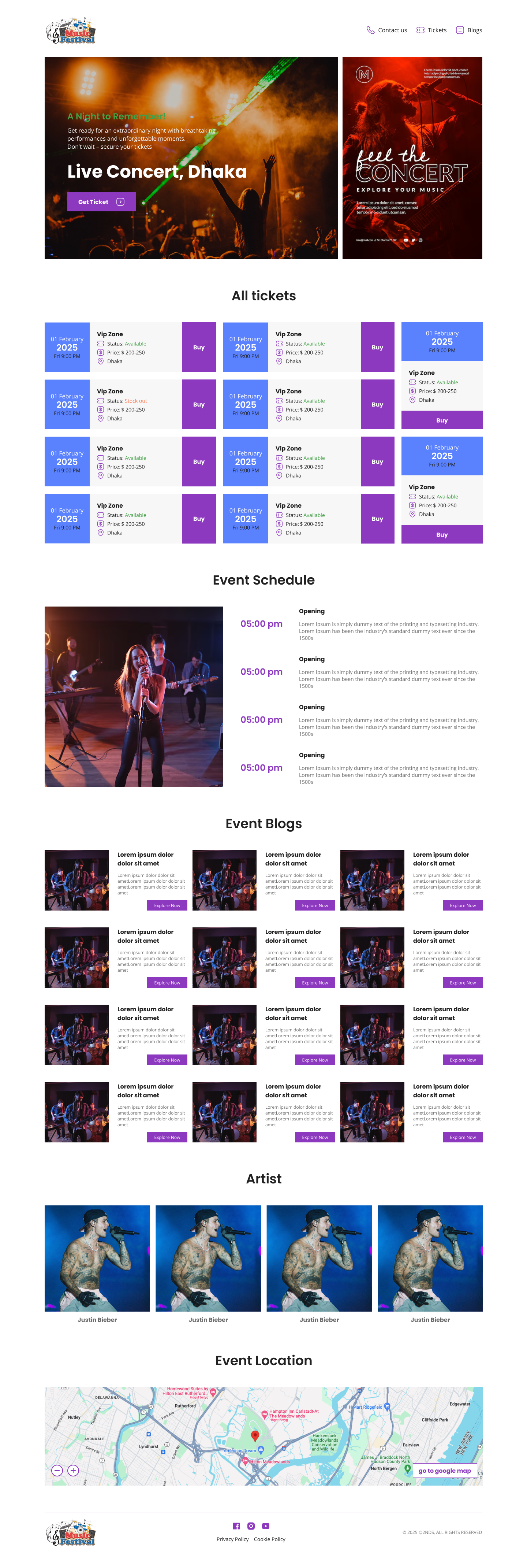 Browse thousands of Concert Lineup images for design inspiration | Dribbble