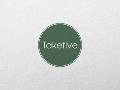 Takefive logo design by Simon McCade on Dribbble